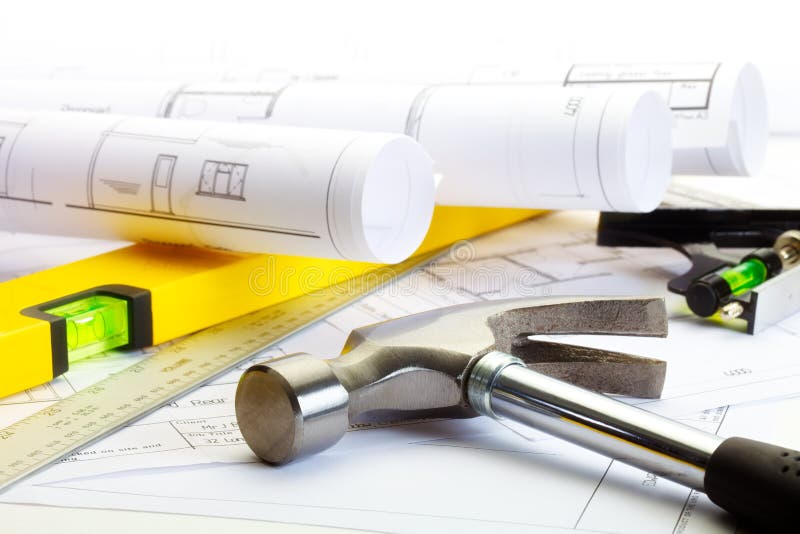 Builder s tools stock photo. Image of home, black, planning - 18720214