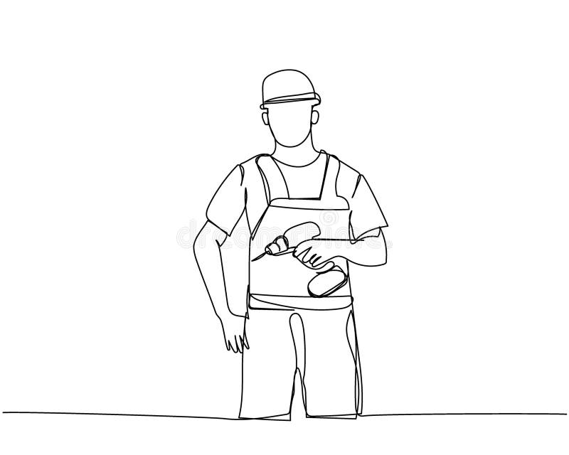 Working Hard One Line Stock Illustrations – 57 Working Hard One Line ...