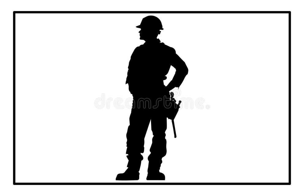 Builder Silhouette - Construction Worker Icon and Clipart Illustration ...