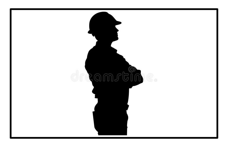 Builder Silhouette - Construction Worker Icon and Clipart Illustration ...