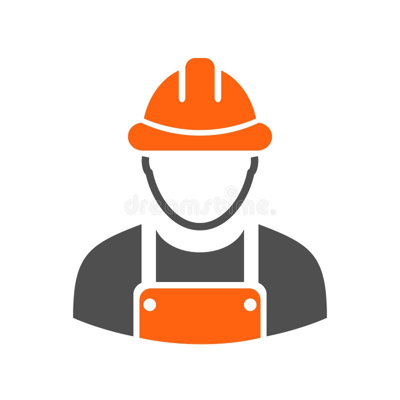 Builder workman icon stock vector. Illustration of engineer - 89818039