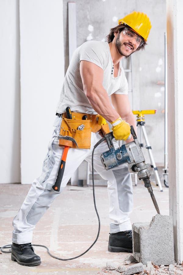 661 Man Work Jack Hammer Stock Photos - Free & Royalty-Free Stock ...