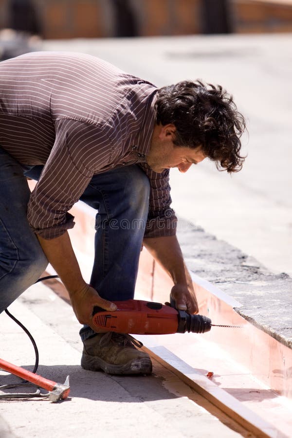 Builder stock image. Image of repairing, bricklayer, mason - 33634375