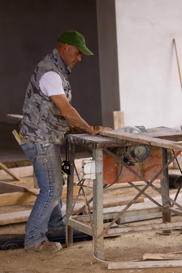 Builder at work stock image. Image of builders, cement - 77342761