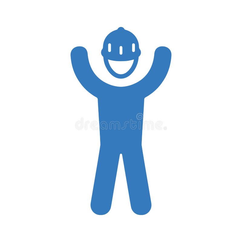 Builder, Worker, Engineering Icon. Blue Color Vector Stock Vector ...
