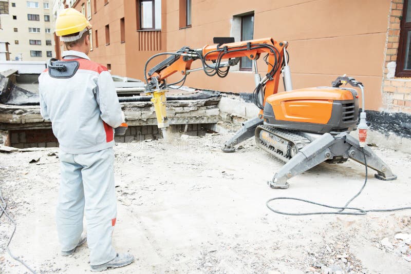 Demolition machine stock photo. Image of demolition, industrial - 10363912