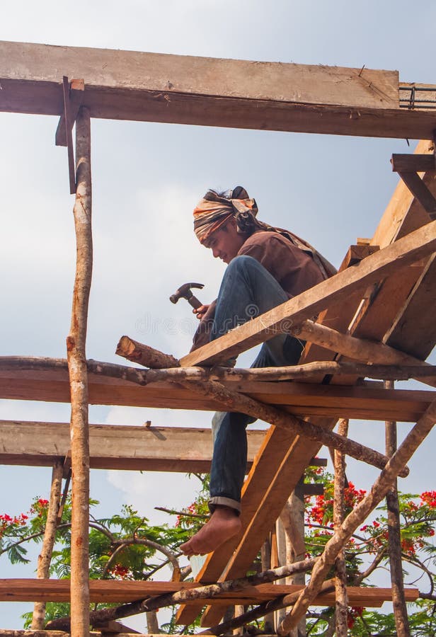 Builder working stock photo. Image of contractor, high - 40564472