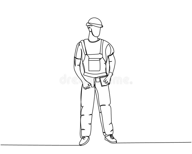Factory One Line Drawing Stock Illustrations – 780 Factory One Line ...