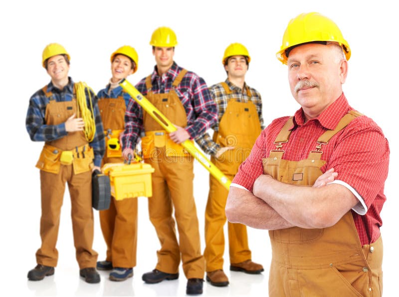 Builders stock image. Image of isolated, manufacture - 13907941