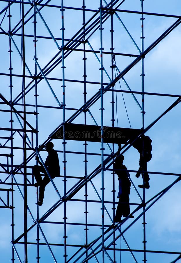 People Balancing on Tight Wire Stock Photo - Image of security, high ...