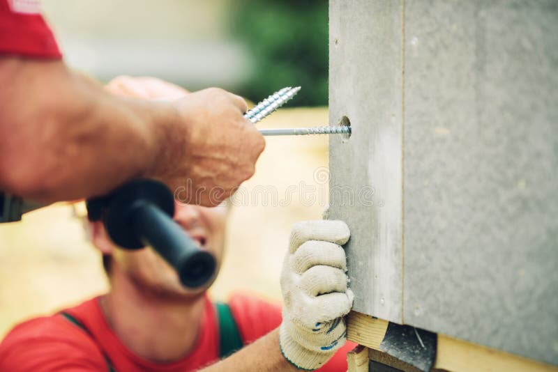 Builders Connect Large Wall Electric Tool Stock Photo - Image of ...