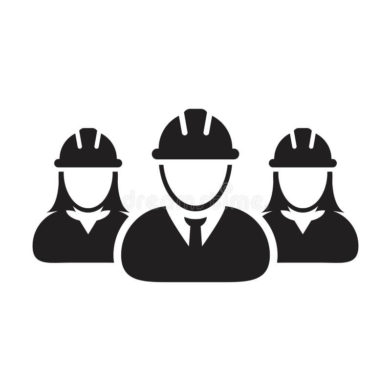 A Group of Construction Team, Construction Workers in Vests and in Hard ...