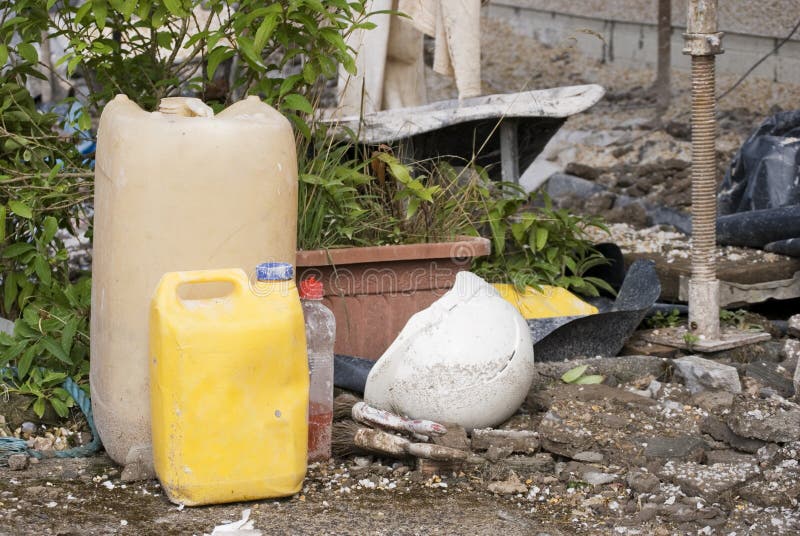 Builders rubble stock image. Image of rubbish, site, containers - 26417965