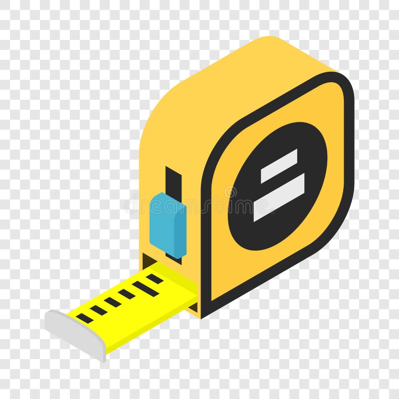 Builders Tape Measure Isometric 3d Icon Stock Vector - Illustration of ...