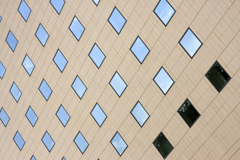 Abstract Bright Blue Squares of Modern Architecture Stock Image - Image ...