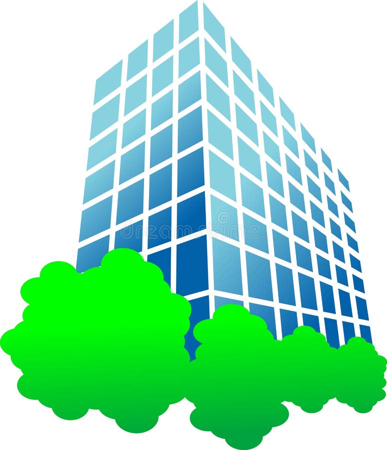 Illustrated Building for Any Kind of Websites Stock Illustration ...