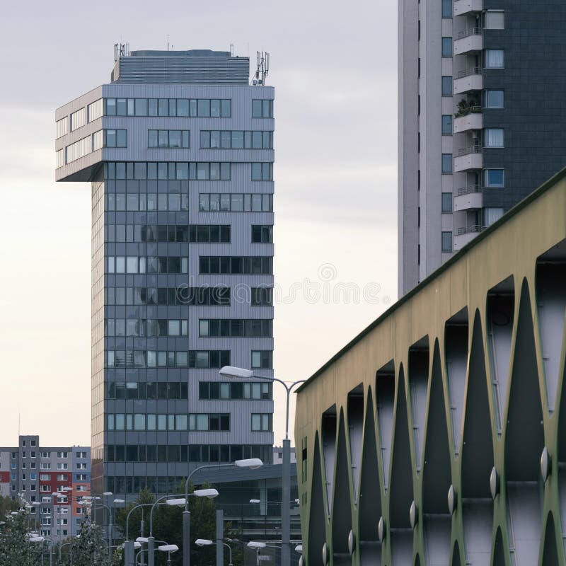 Building Above Wider Than Below, Modern Architecture in Bratislava ...