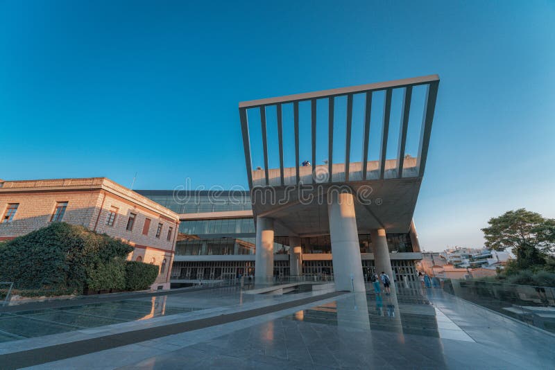 The Building of Acropolis Museum at Dusk Editorial Photo - Image of ...