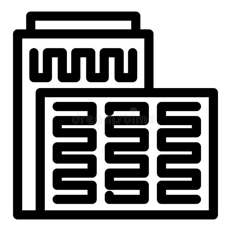 Building with Air Conditioner Representing Cooling System Icon Stock ...