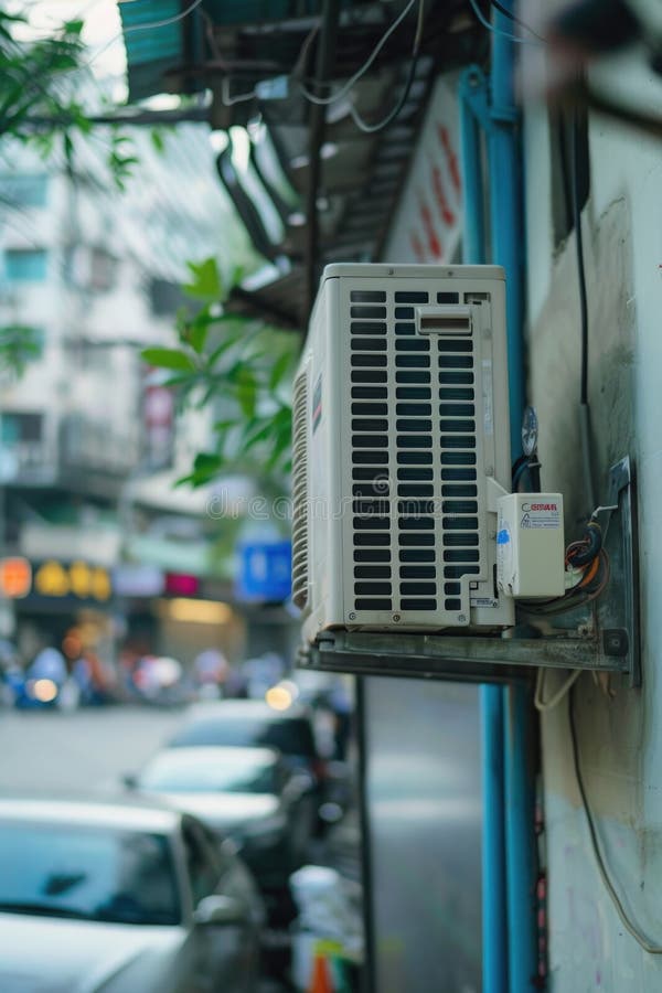 Building Air Conditioning Unit Stock Photo - Image of ventilation ...