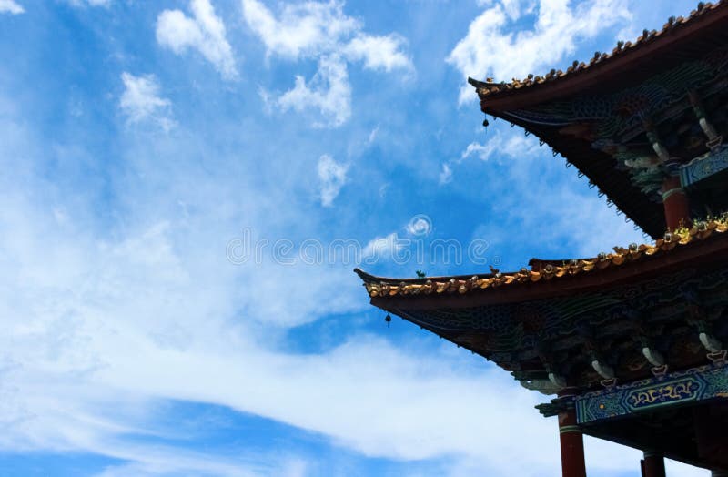 Building Ancient Features China Stock Image - Image of ancient, style ...