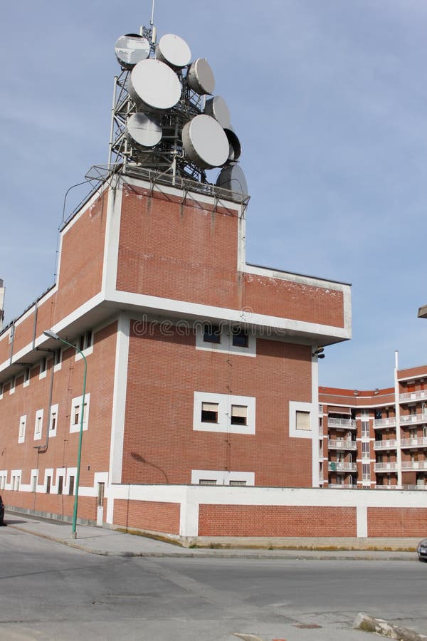 Building with antenna stock photo. Image of communication - 22822784