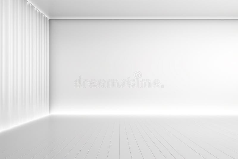 Abstract Pure White with Geometric Objects Background Illustration ...