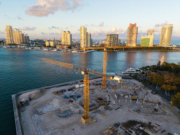 Building Architecture Under Construction. Construction Site from Top ...