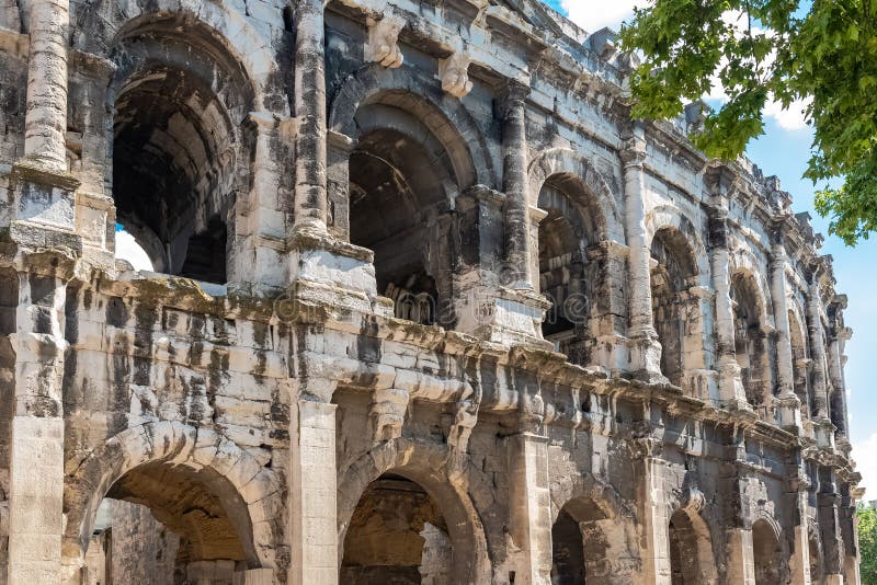 Building Arena Facade in the City of Paris Stock Photo - Image of ...