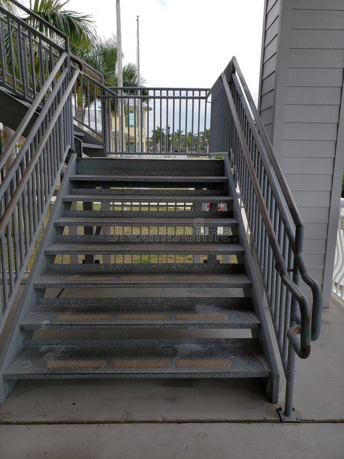 Steps going up stock photo. Image of building, metal - 137698370