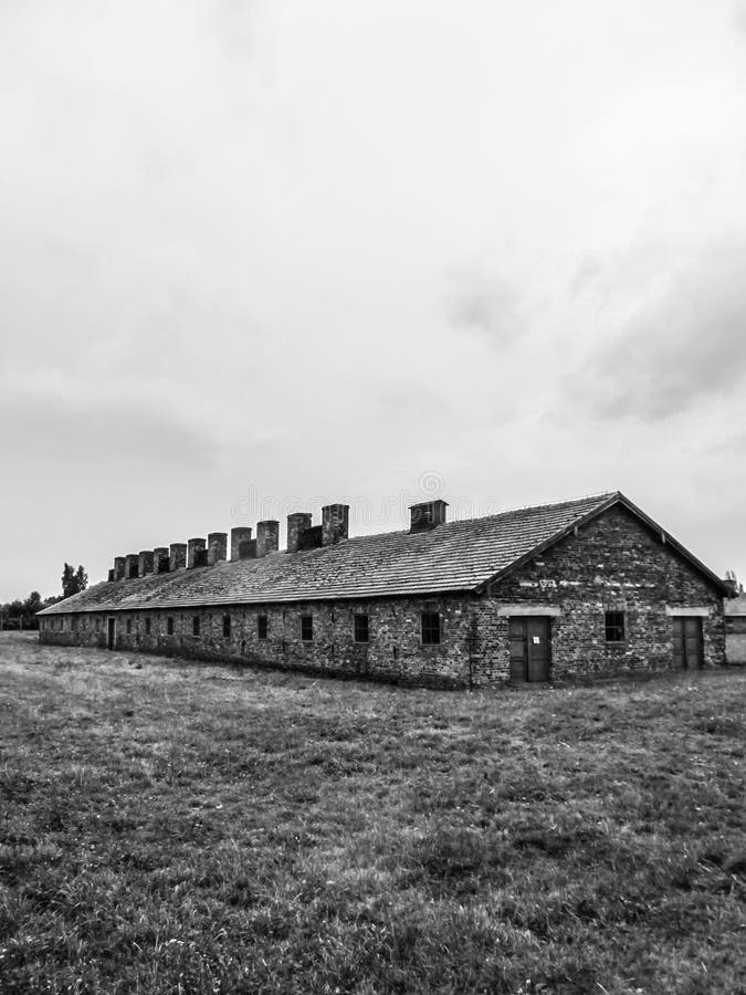 A Building of Auschwitz. Poland Editorial Photography - Image of train ...