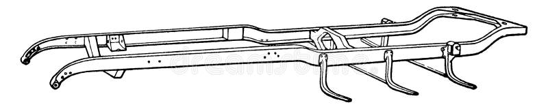 Building an Automobile Step 13 is Frame, Vintage Illustration Editorial ...