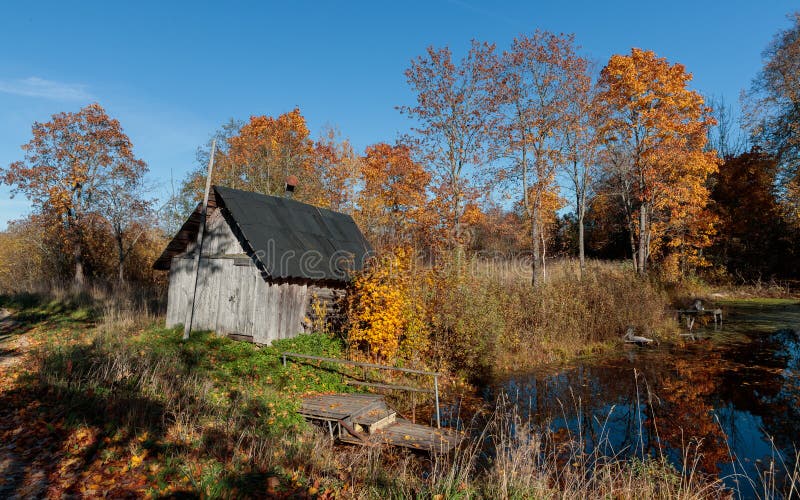 Building in the Autumn Time of Year Stock Photo - Image of nature ...