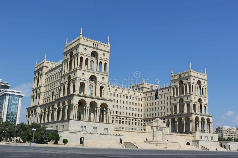 Building in Baku stock image. Image of azerbaijan, architecture - 59644629