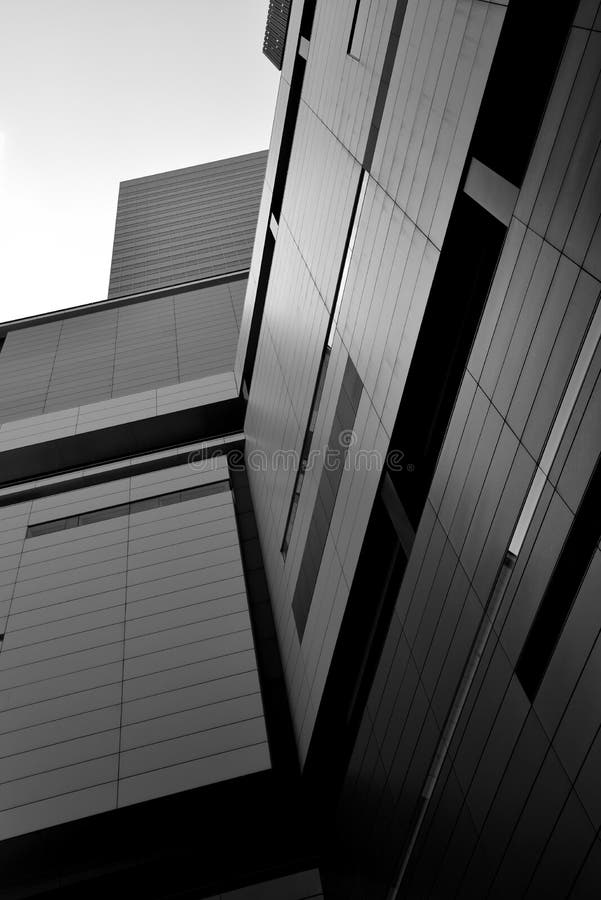 Building in Balck and White on a Sunny Day in Tokyo Stock Image - Image ...