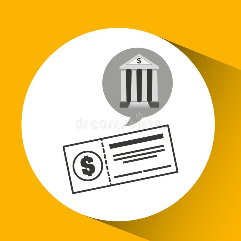 Building Bank Economy Money Check Stock Vector - Illustration of arrow ...