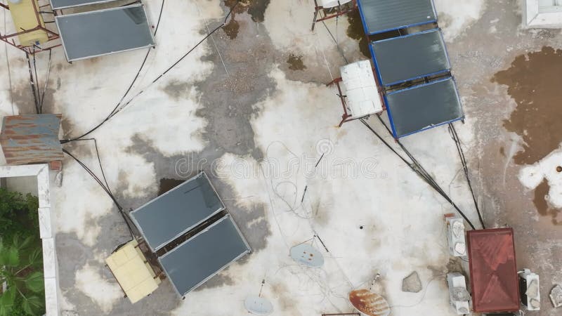 Building Base: Aerial 4K of Construction Site Activity Stock Footage ...