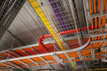 Building Basement Infrastructure Cable Runs and Wiring for Building ...