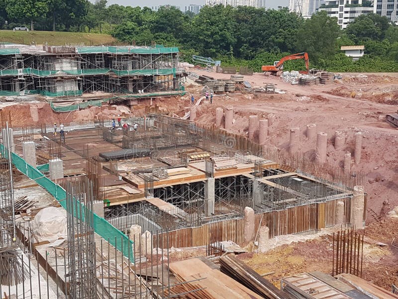 Building Basement Under Construction Using the Open Cut Method ...