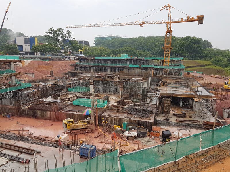 Building Basement Under Construction Using the Open Cut Method ...