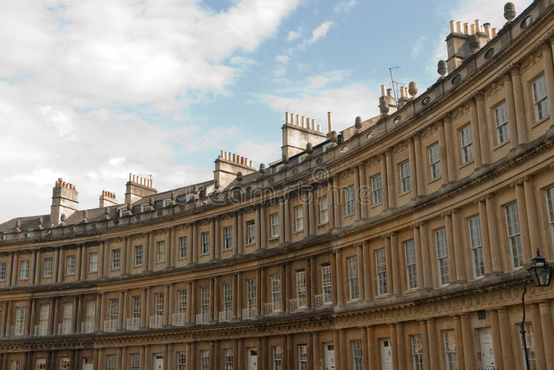 Building in Bath stock image. Image of perspective, clouds - 12939189