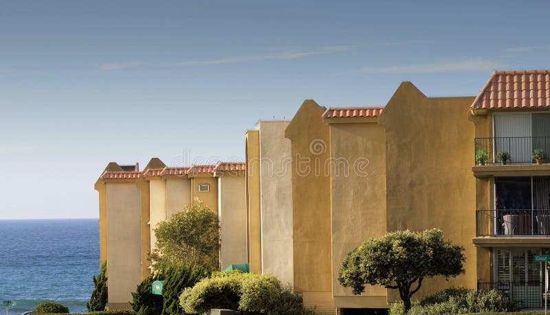 Building on the beach stock image. Image of home, sandiego - 4377973