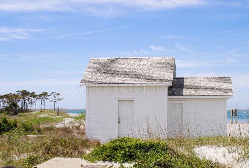 Building on beach stock image. Image of beach, sand, oceanfront - 4982031
