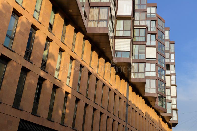 Building with Beautiful Exterior Architecture Stock Image - Image of ...