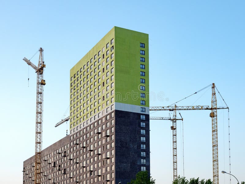 Building being constructed stock image. Image of real - 88932151