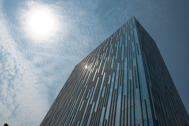 Building from below stock photo. Image of blue, view - 76760038