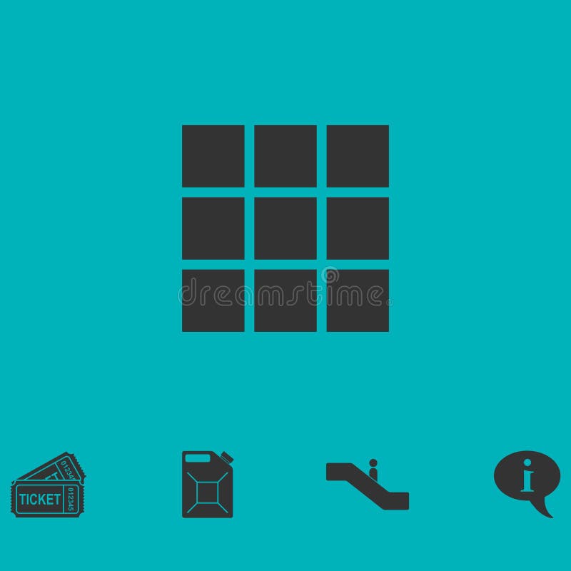 Building block icon flat stock vector. Illustration of activity - 137895736