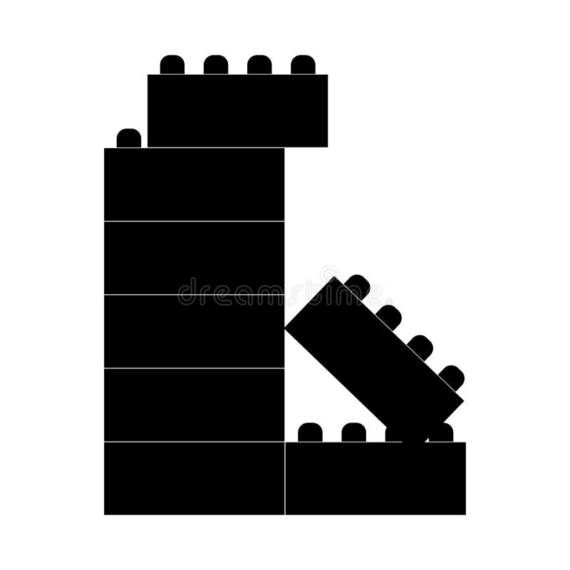 Building block icon stock vector. Illustration of heap - 283135701