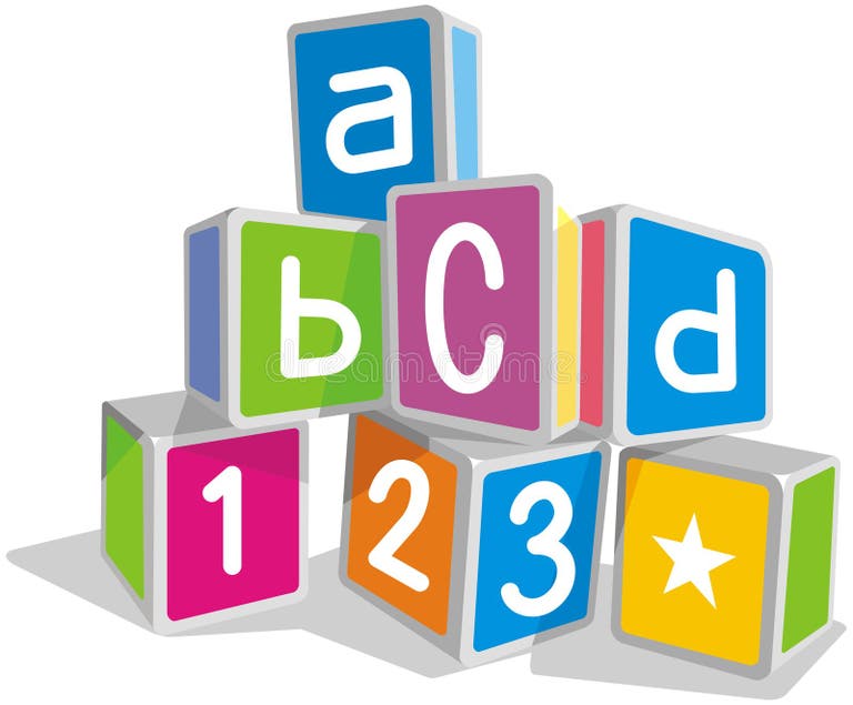 Building Blocks Numbers Stock Illustrations – 702 Building Blocks ...