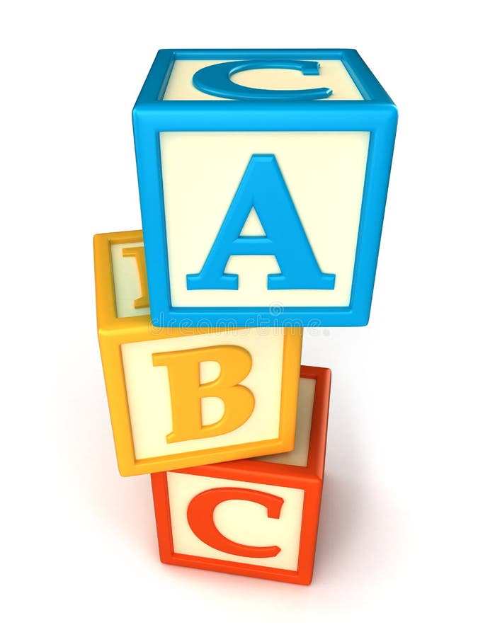 Building blocks stock illustration. Illustration of alphabet - 45285748
